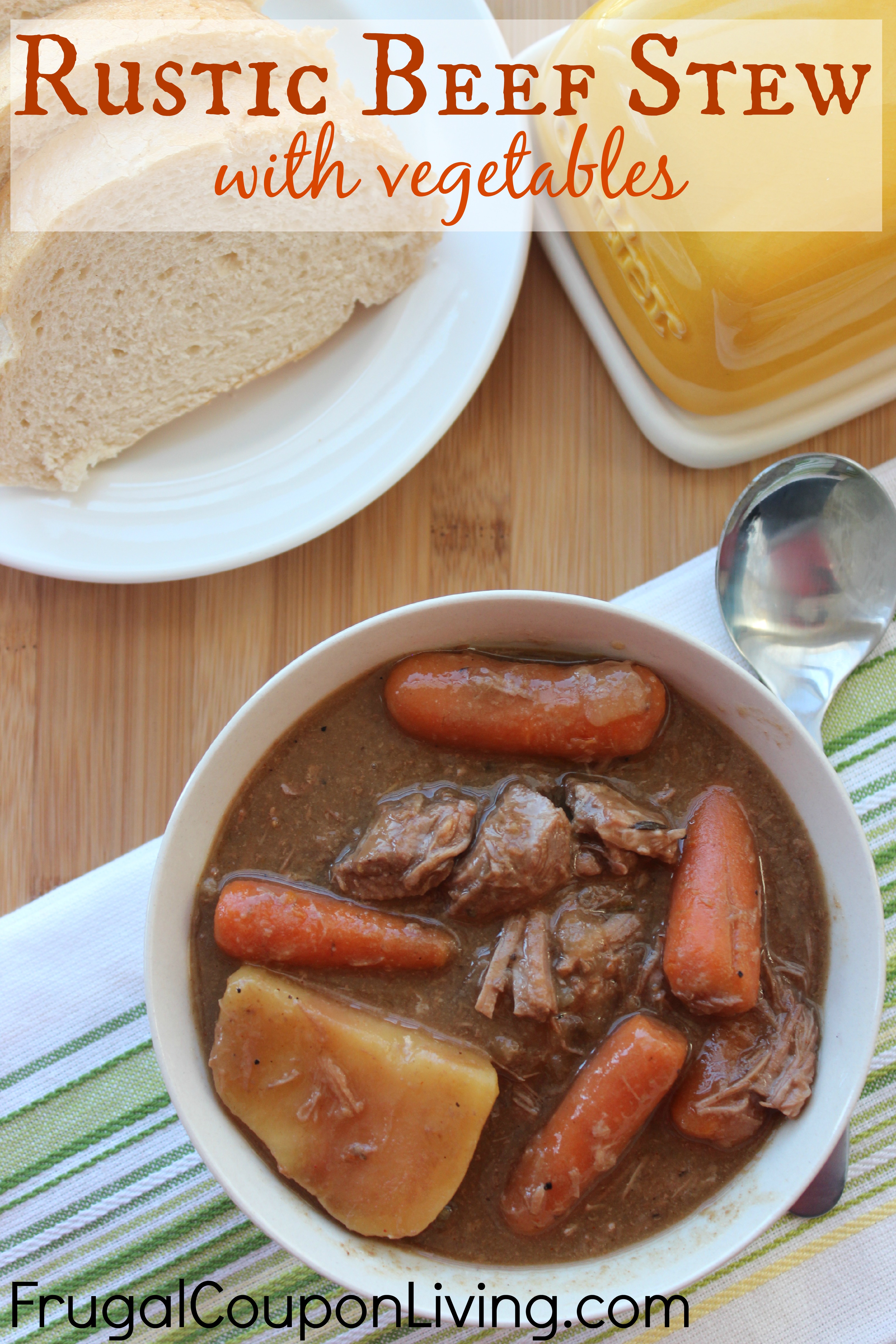 Rustic Beef Stew with Vegetables - Simple and Easy Slow Cooker Dinner