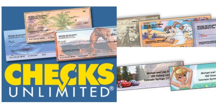 Checks Unlimited: Box of Custom Checks just $6.99 Shipped+ Free Labels!